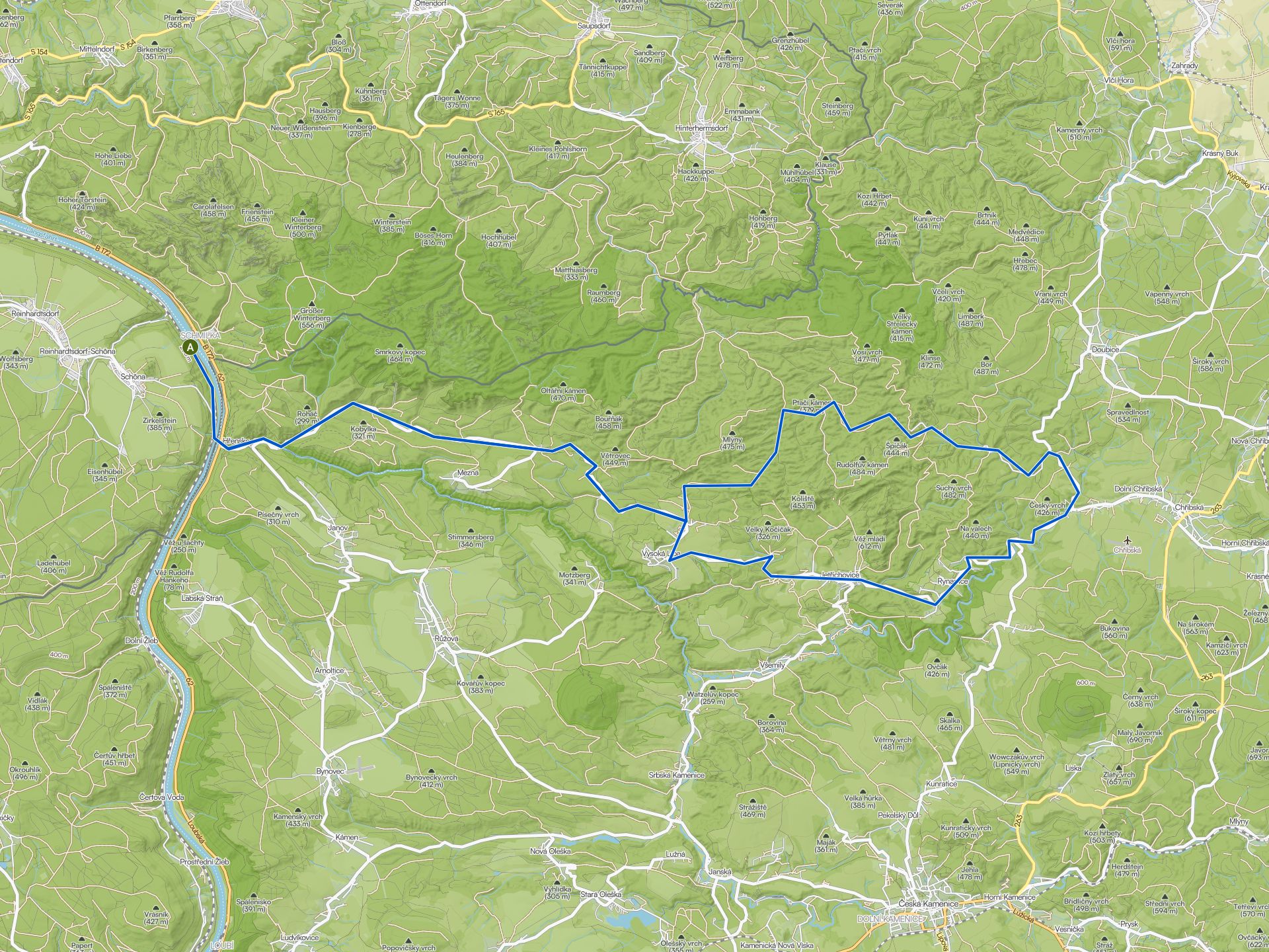 The best traffic-free bike rides around Hinterhermsdorf | Komoot